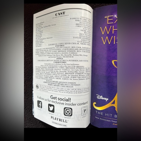 Playbill Mean Girls | Art | Mean Girls Broadway Musical Obc Autographed ...